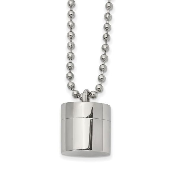 Kazi Luxury | Jewelry | Kazi Luxury Steel Polished Capsule That Opens ...